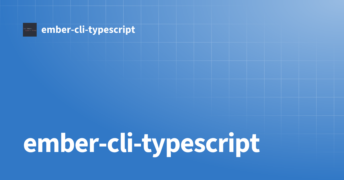 ember-cli-typescript